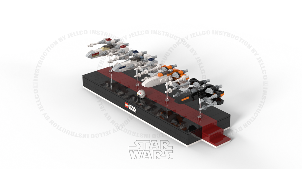 Lego Moc Ultramicro T65b And T70 Rebel Starfighters Desktop Version By
