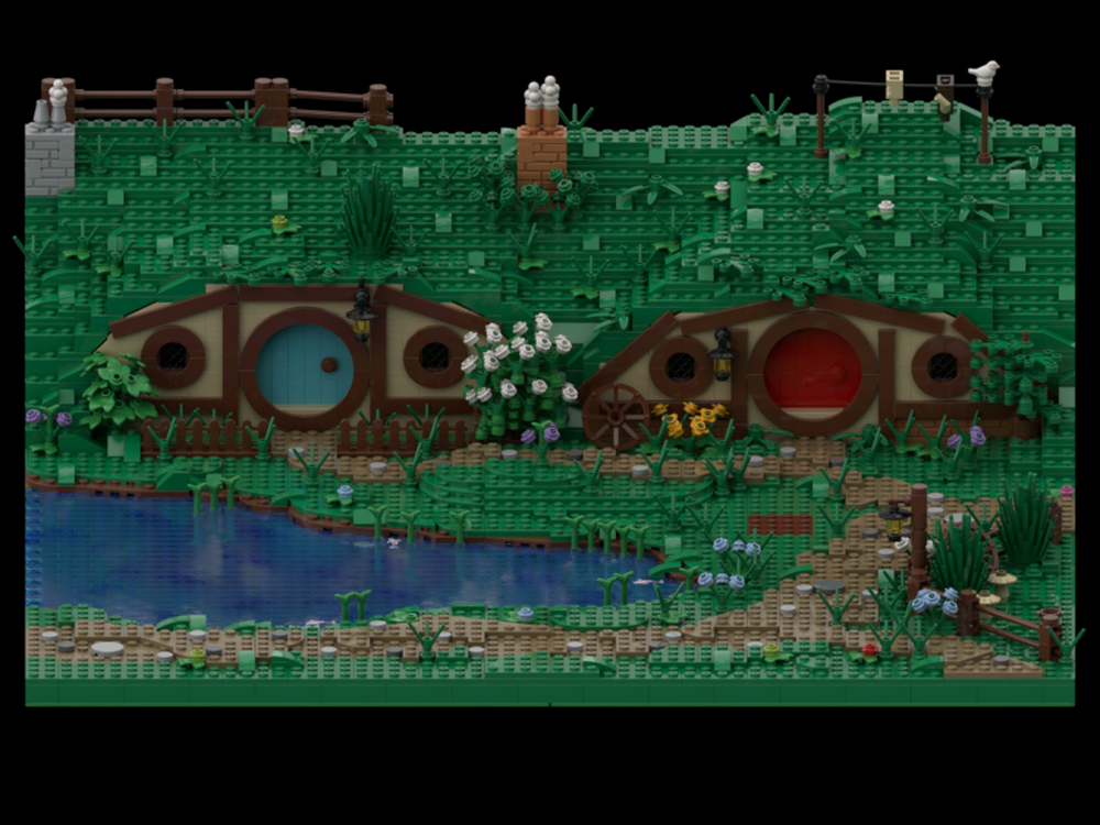 LEGO MOC Hobbiton - Section 2 and 3 by 03janedoe | Rebrickable - Build ...