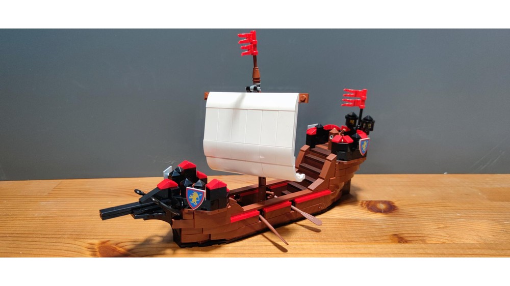 LEGO MOC Medieval Lion Knight Ship by Sir Perceval | Rebrickable ...