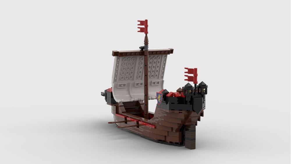 LEGO MOC Medieval Lion Knight Ship by Sir Perceval | Rebrickable ...
