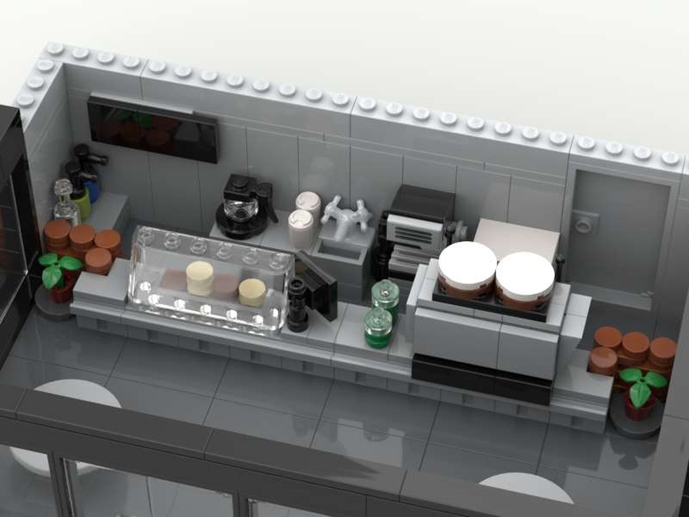 LEGO MOC Modern coffee house by Legomodernist | Rebrickable - Build ...