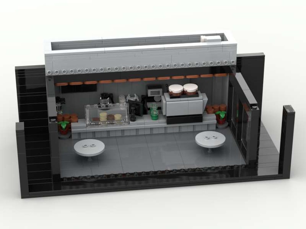 LEGO MOC Modern coffee house by Legomodernist | Rebrickable - Build ...