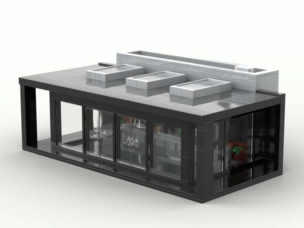 Lego Moc Modern Coffee House By Legomodernist Rebrickable Build