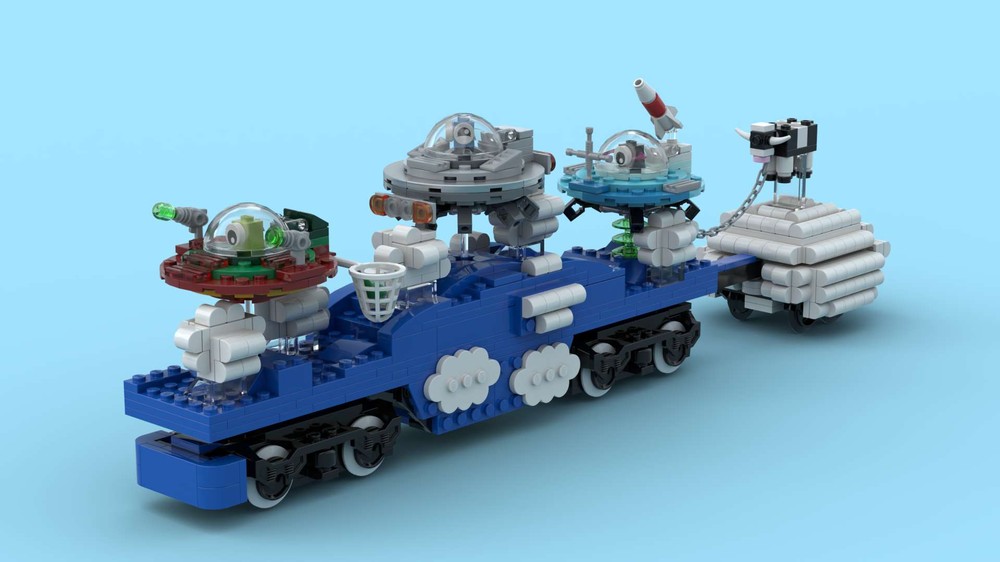 LEGO MOC Motorized UFO thieves by Vinci_strange | Rebrickable - Build ...