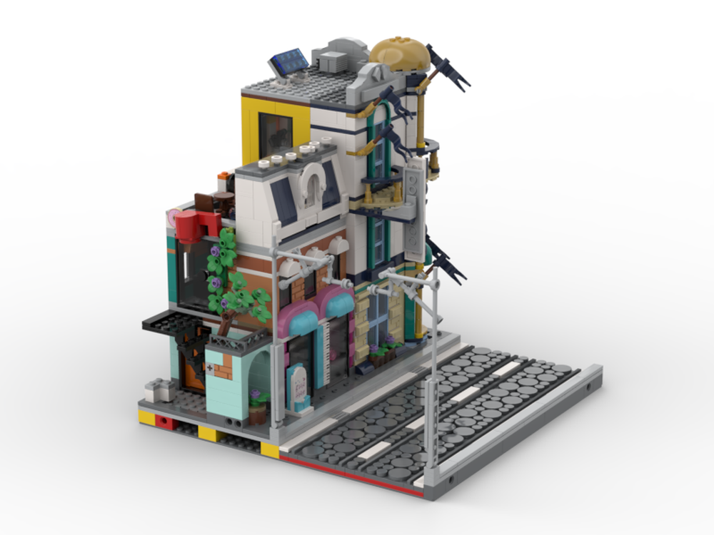 LEGO MOC Little Modulars Module 7 Hotel and Music Store by Legofan21 ...