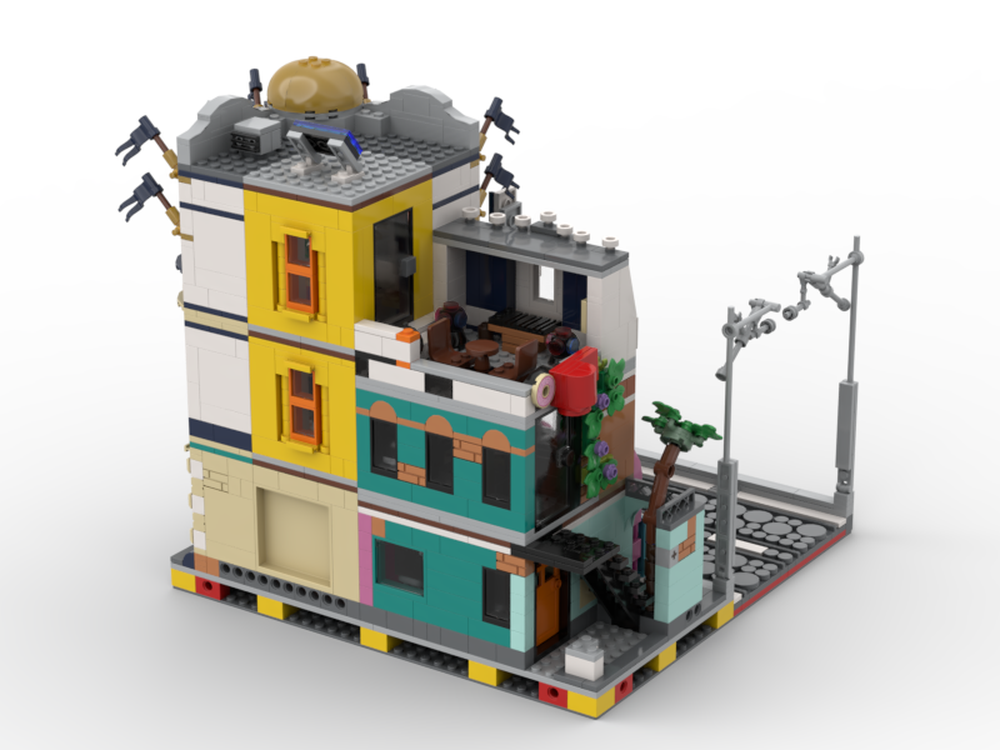 LEGO MOC Little Modulars Module 7 Hotel and Music Store by Legofan21 ...