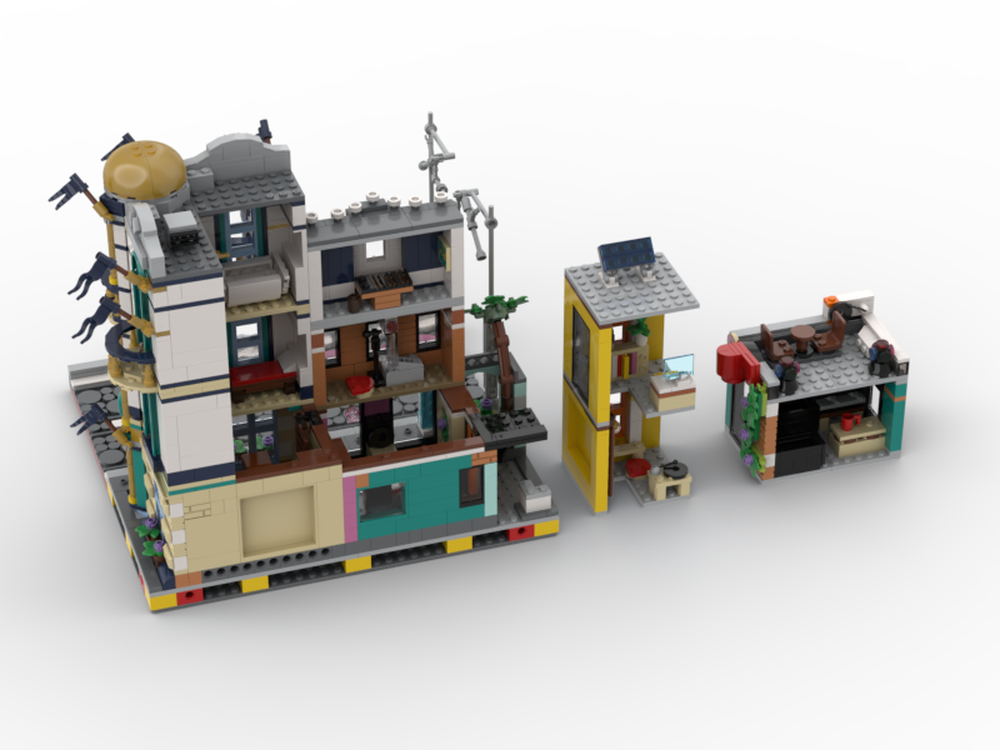 LEGO MOC Little Modulars Module 7 Hotel and Music Store by Legofan21 ...