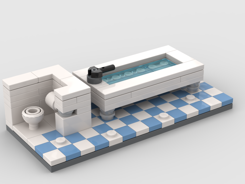 LEGO MOC Bathroom by Chakotay | Rebrickable - Build with LEGO