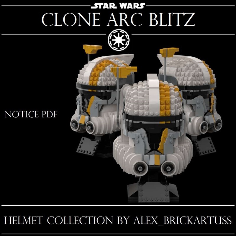 LEGO MOC Helmet Clone Arc Blitz by Alex_BricKartuss | Rebrickable ...