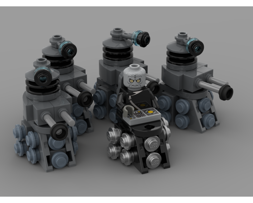 Lego Moc Dalek By Foxblox Rebrickable Build With Lego