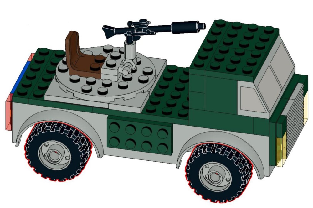 LEGO MOC Ukraine AA artillery vehicle. by H.O.M. | Rebrickable - Build ...