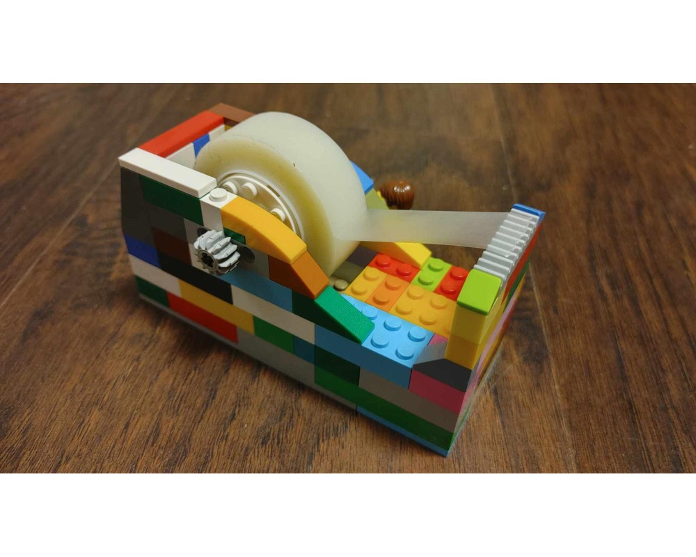 LEGO MOC Tape Dispenser by mindvisiongraphics | Rebrickable - Build ...