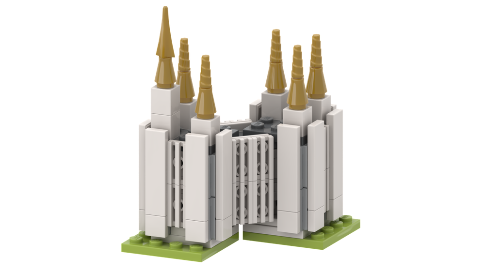 LEGO MOC Mini Washington DC Temple by Tj_the_Brickwright | Rebrickable ...