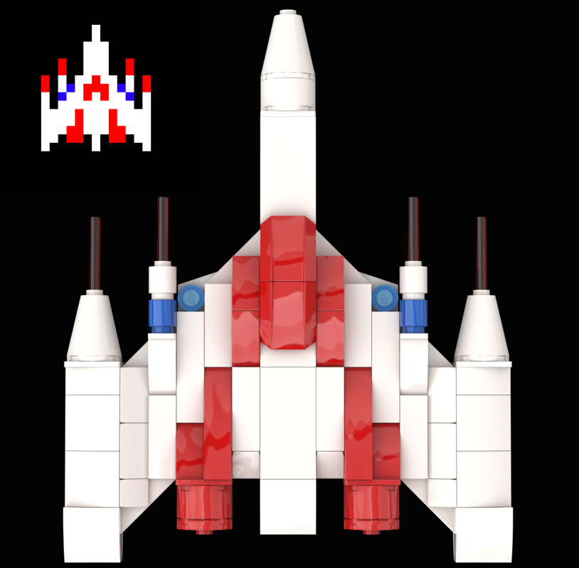 LEGO MOC Galaga Spaceship by AntOrman | Rebrickable - Build with LEGO