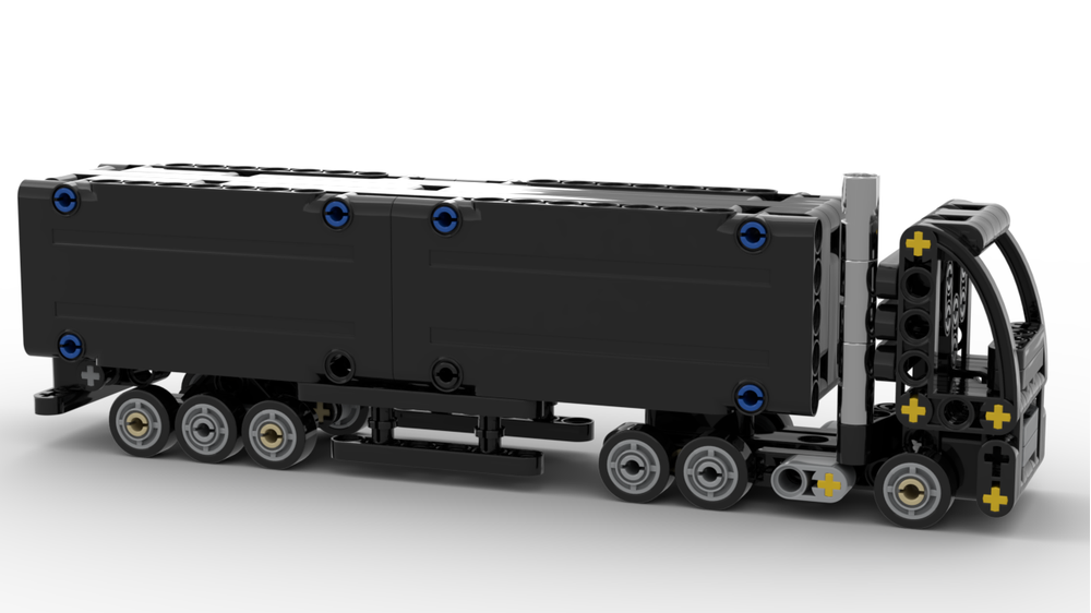LEGO MOC Semi truck 5 Wide by Smudge | Rebrickable - Build with LEGO