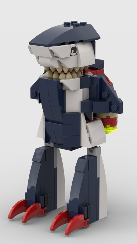 LEGO MOC Jetpack Shark Man (LEGO 31088 Deep Sea Creatures Alt Build MOC ...