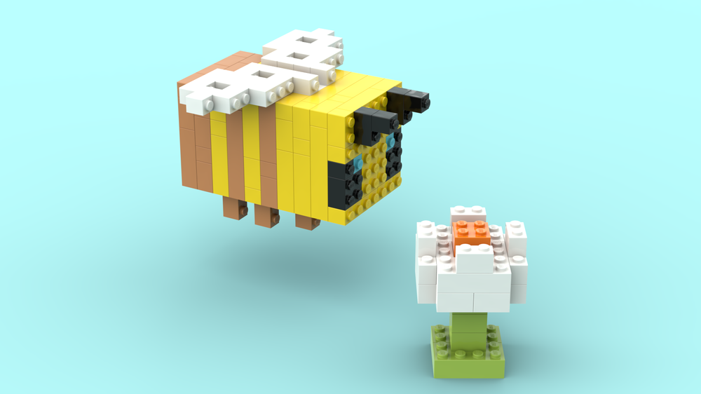 LEGO MOC 11030 Minecraft bee by Lenarex | Rebrickable - Build with LEGO