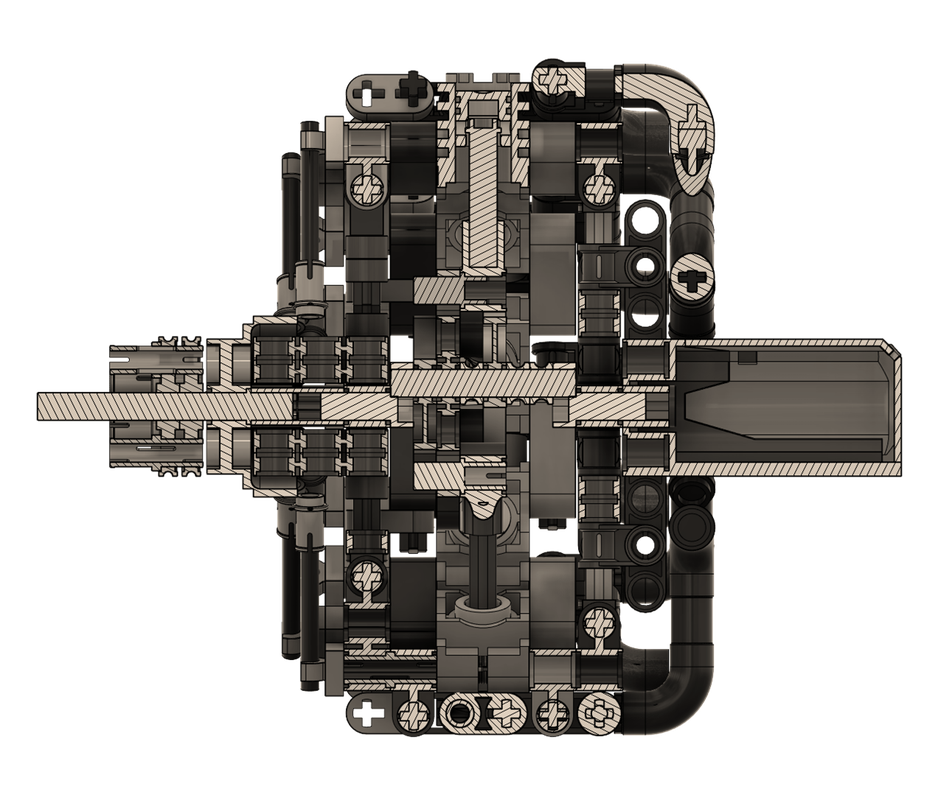 LEGO MOC 9 Cylinder Radial Engine by WPNGLS | Rebrickable - Build with LEGO