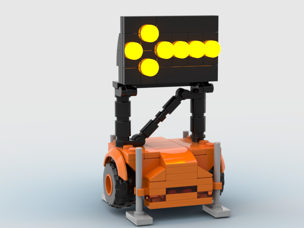 LEGO MOC Arrow sign trailer by LegoForBlockheads | Rebrickable - Build ...