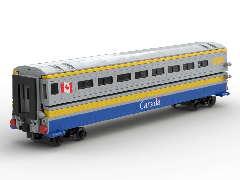 LEGO MOC VIA Rail LRC Coach by TO.Creations | Rebrickable - Build with LEGO