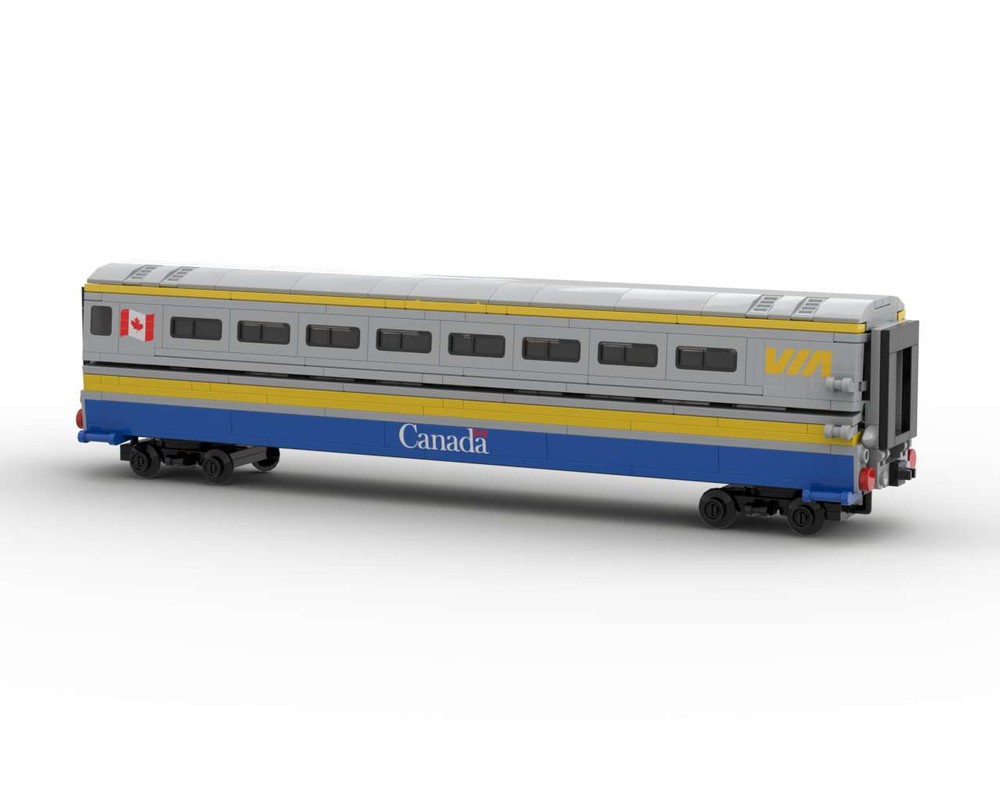 LEGO MOC VIA Rail LRC Coach by TO.Creations | Rebrickable - Build with LEGO