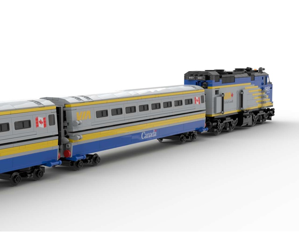 LEGO MOC VIA Rail LRC Coach by TO.Creations | Rebrickable - Build with LEGO