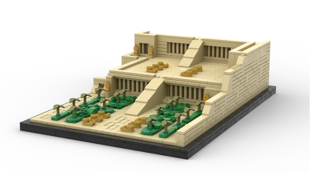 Lego Moc Temple Of Hatshepsut By Blockwise Rebrickable Build With Lego