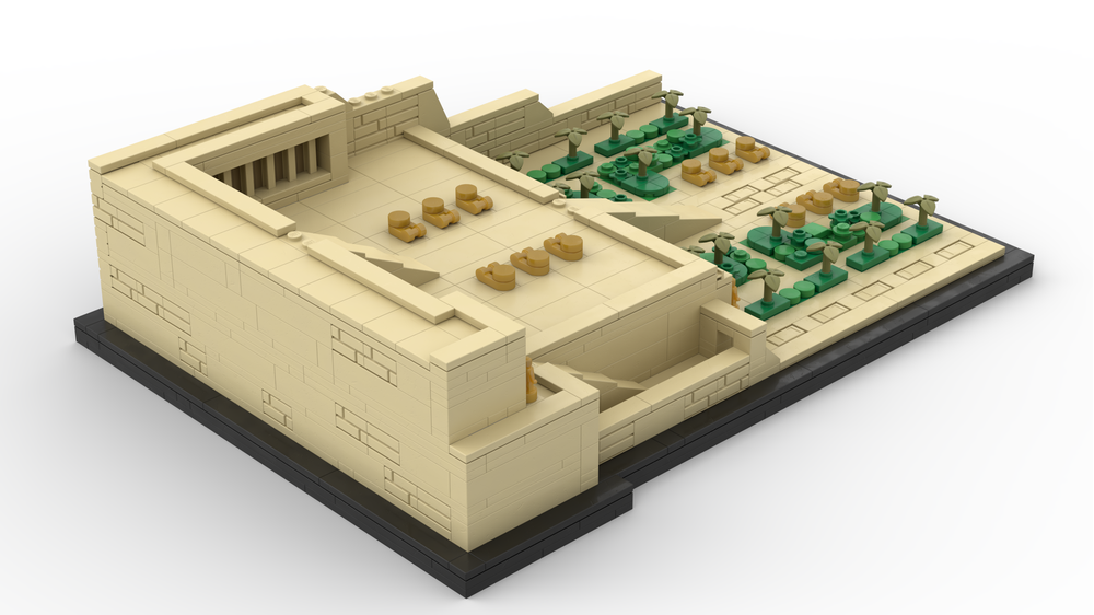 Lego Moc Temple Of Hatshepsut By Blockwise Rebrickable Build With Lego