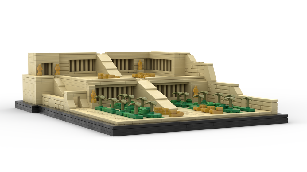 Lego Moc Temple Of Hatshepsut By Blockwise Rebrickable Build With Lego