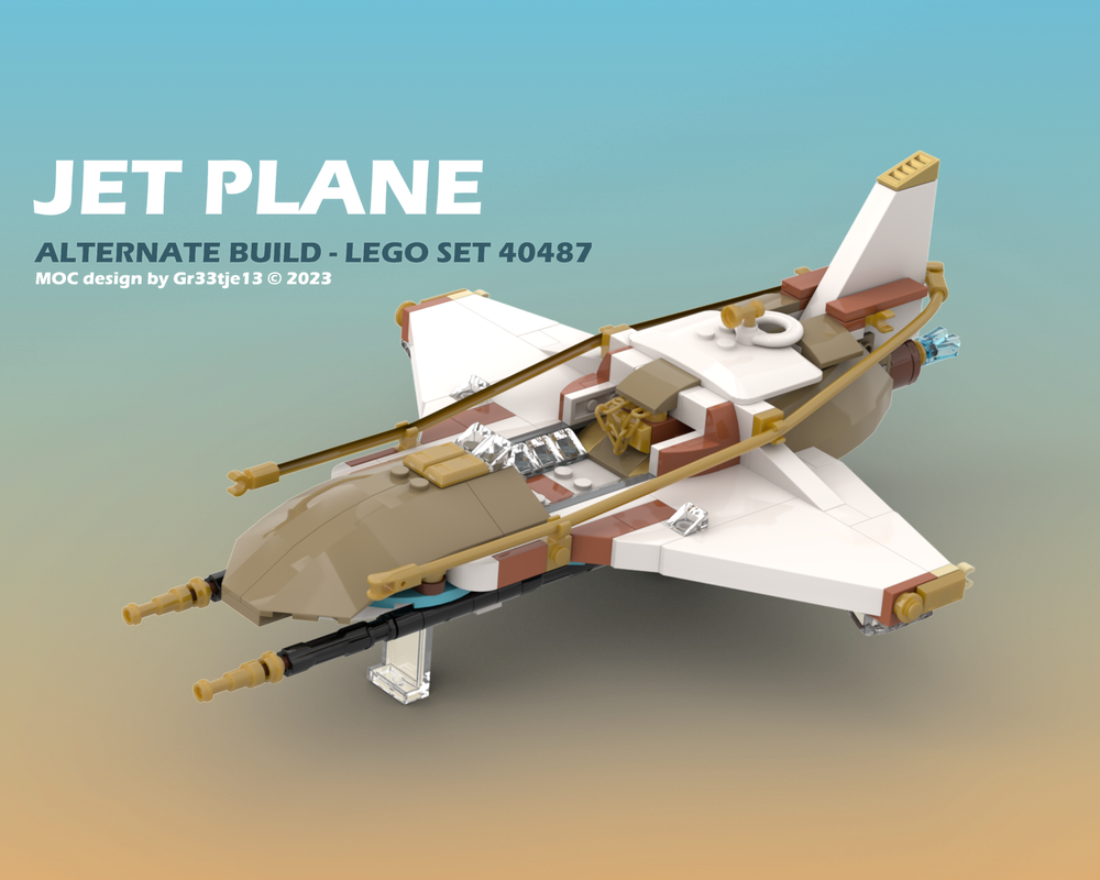 LEGO MOC Jet Plane by Gr33tje13 | Rebrickable - Build with LEGO