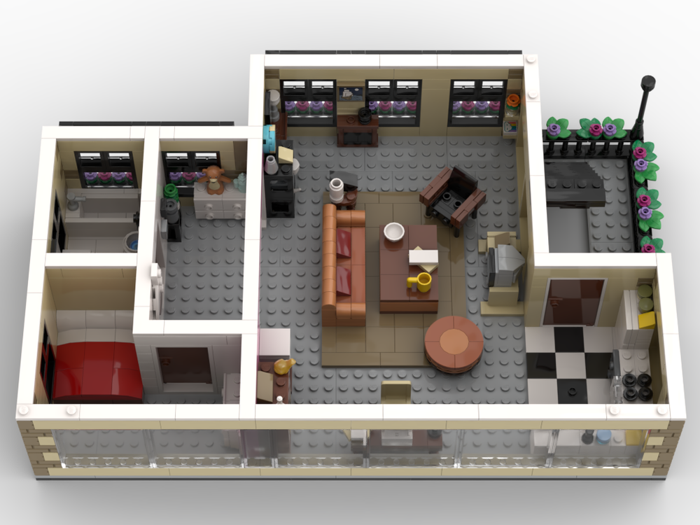 LEGO MOC Sitcom Suite - Ross Apartment by Brick Artisan | Rebrickable ...