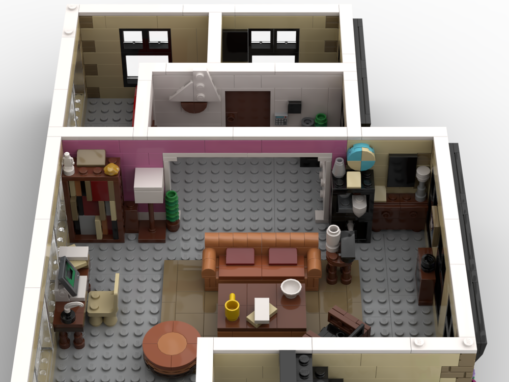 LEGO MOC Sitcom Suite - Ross Apartment by Brick Artisan | Rebrickable ...