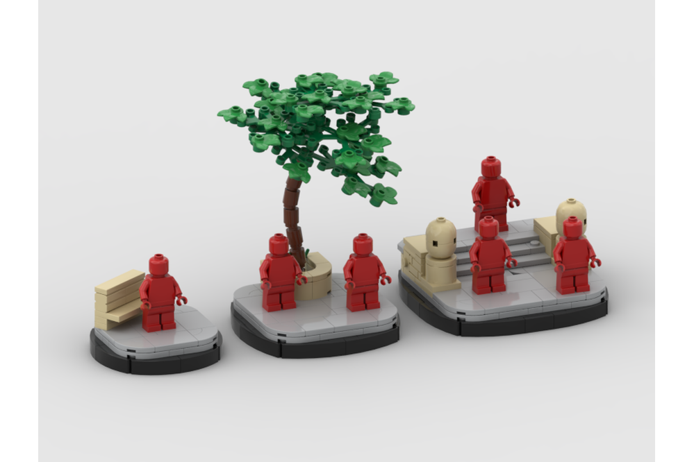 LEGO MOC Minifig round display THEED by thelegowolfpack | Rebrickable ...