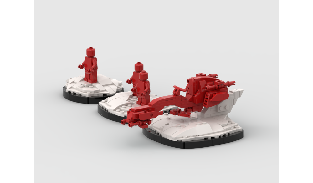 Lego Moc Minifig Round Display Hoth By Thelegowolfpack Rebrickable