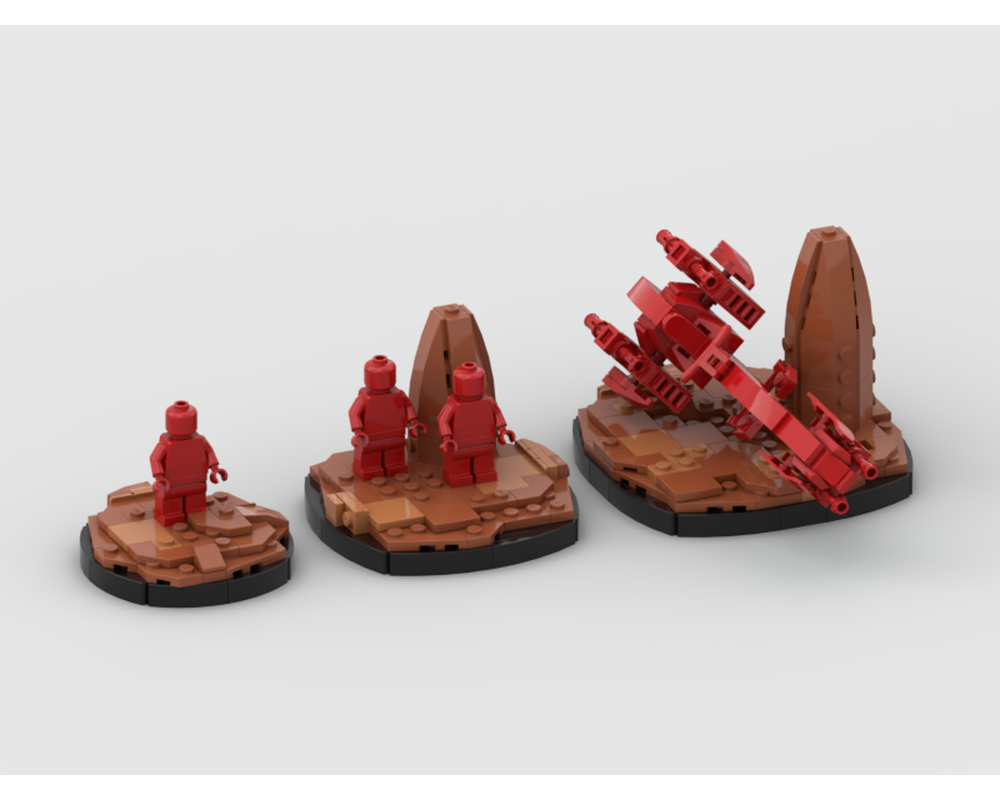 LEGO MOC Minifig round display GEONOSIS by thelegowolfpack ...