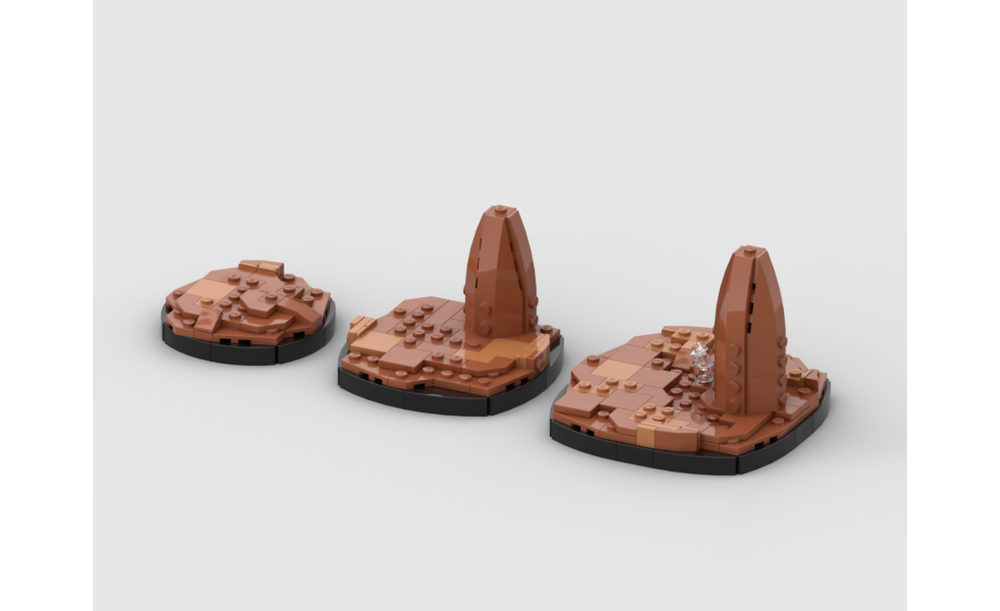 Lego Moc Minifig Round Display Geonosis By Thelegowolfpack