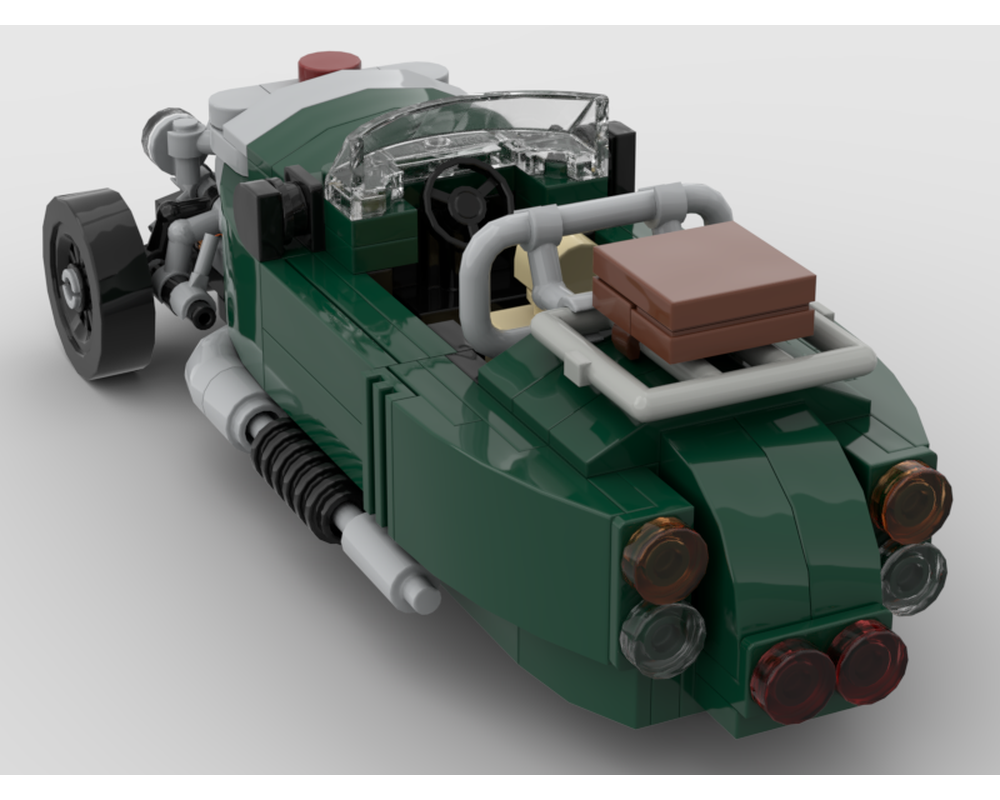 Lego Moc 2012 Morgan Three Wheeler By Toms8wides Rebrickable Build