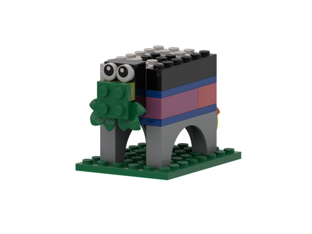 LEGO MOC Grandpa Cow by Kid Stripes | Rebrickable - Build with LEGO