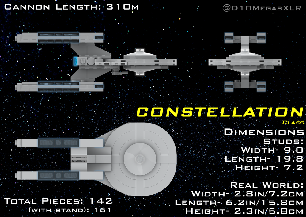 LEGO MOC Constellation Class (Outdated) by D10MegasXLR | Rebrickable ...