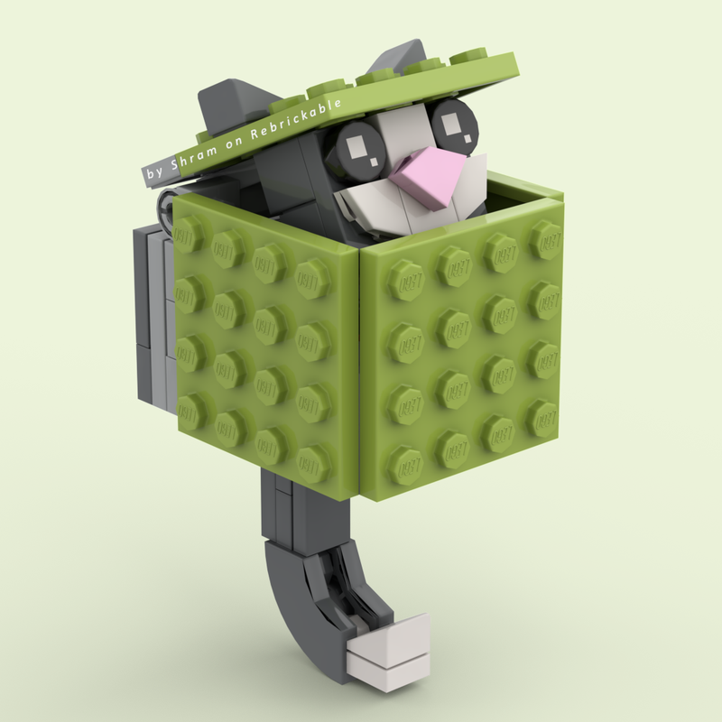 LEGO MOC Mechanical Kitty Key Holder by Shram | Rebrickable - Build ...