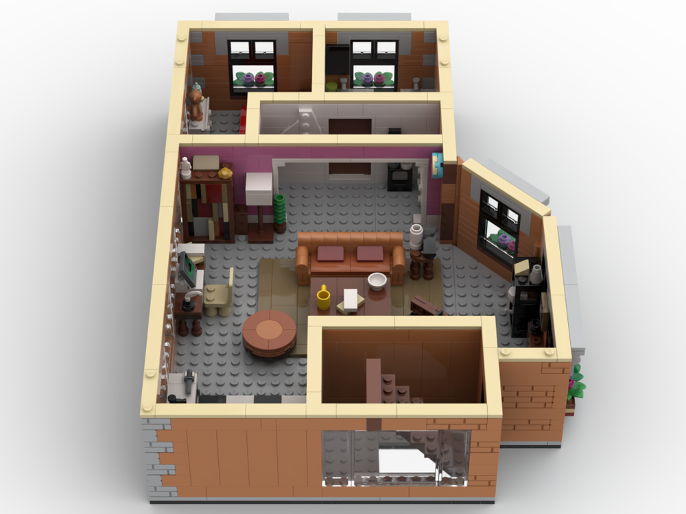 Lego Moc Sitcomplex Ross Apartment By Brick Artisan Rebrickable