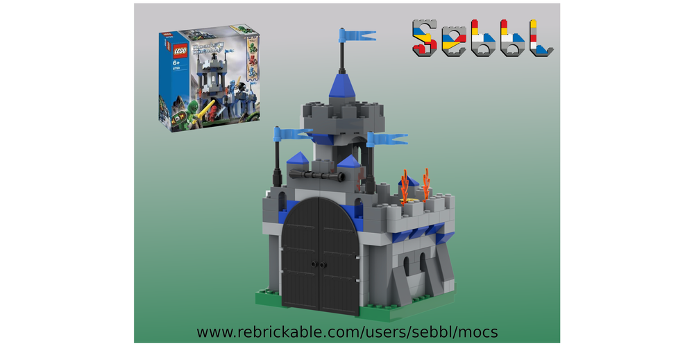 LEGO MOC Knights' tiny Castle from 8799 (with Interieur) by sebbl ...