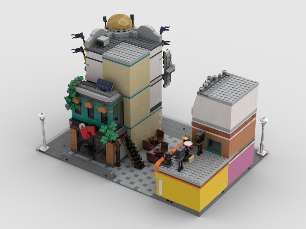Lego Moc Main Street Alley Modular By Ktbrickworks Rebrickable
