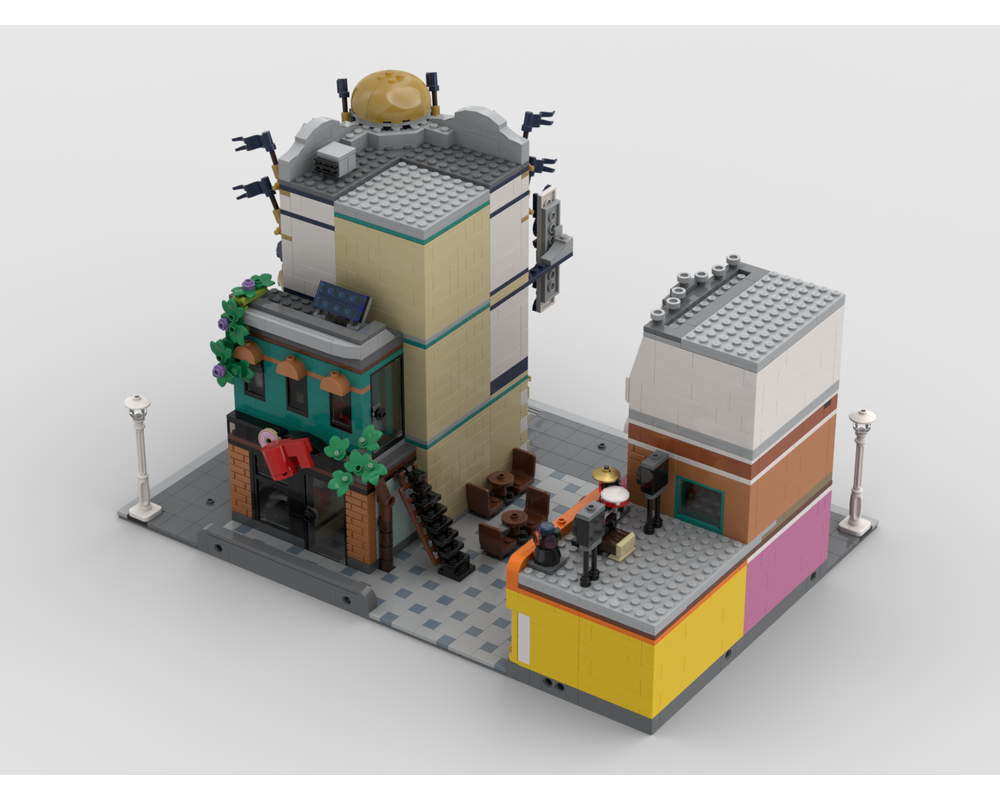 LEGO MOC Main Street Alley Modular by KTBrickworks | Rebrickable ...