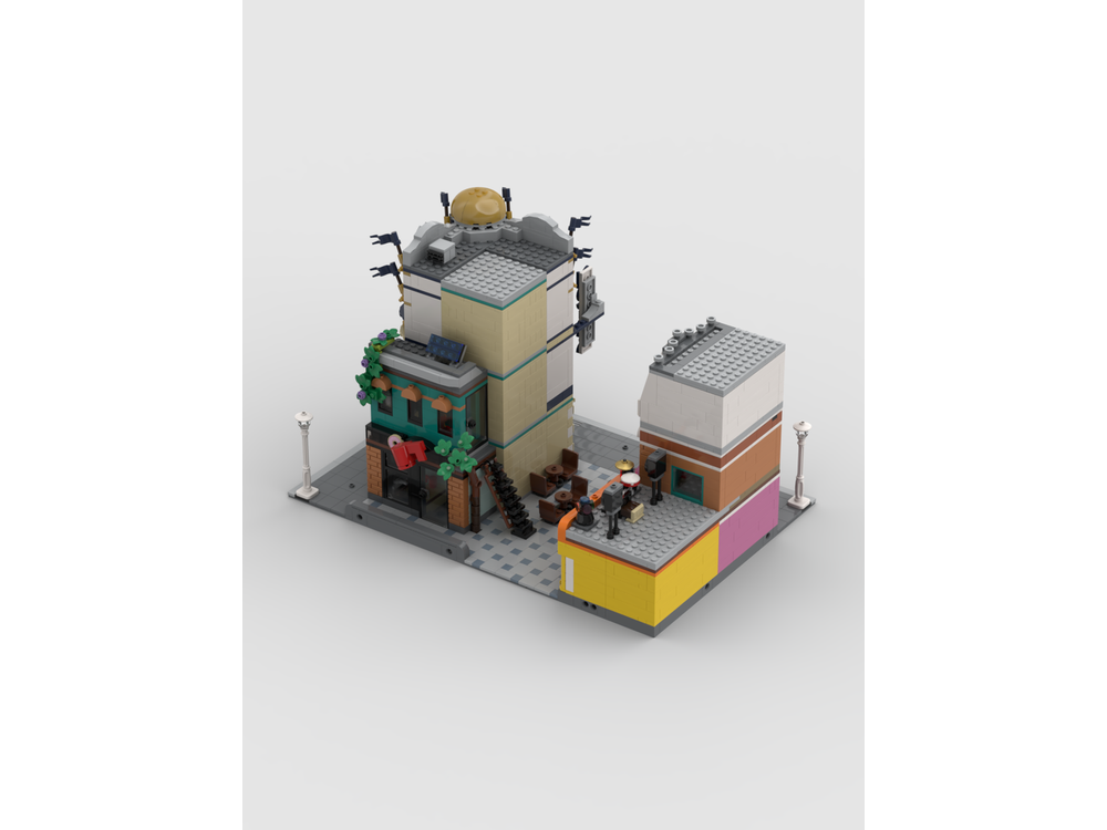 Lego Moc Main Street Alley Modular By Ktbrickworks Rebrickable