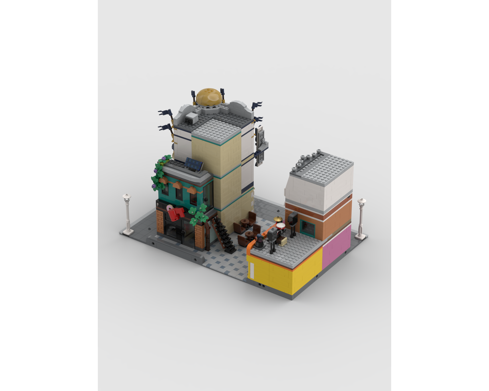 LEGO MOC Main Street Alley Modular by KTBrickworks | Rebrickable ...