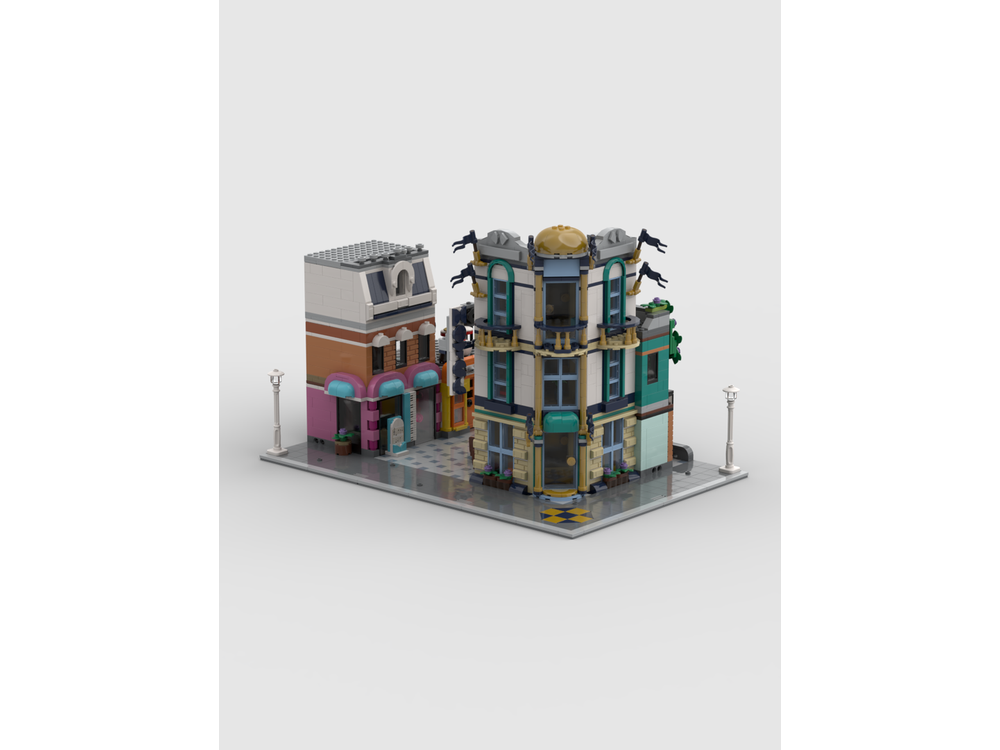 Lego Moc Main Street Alley Modular By Ktbrickworks Rebrickable