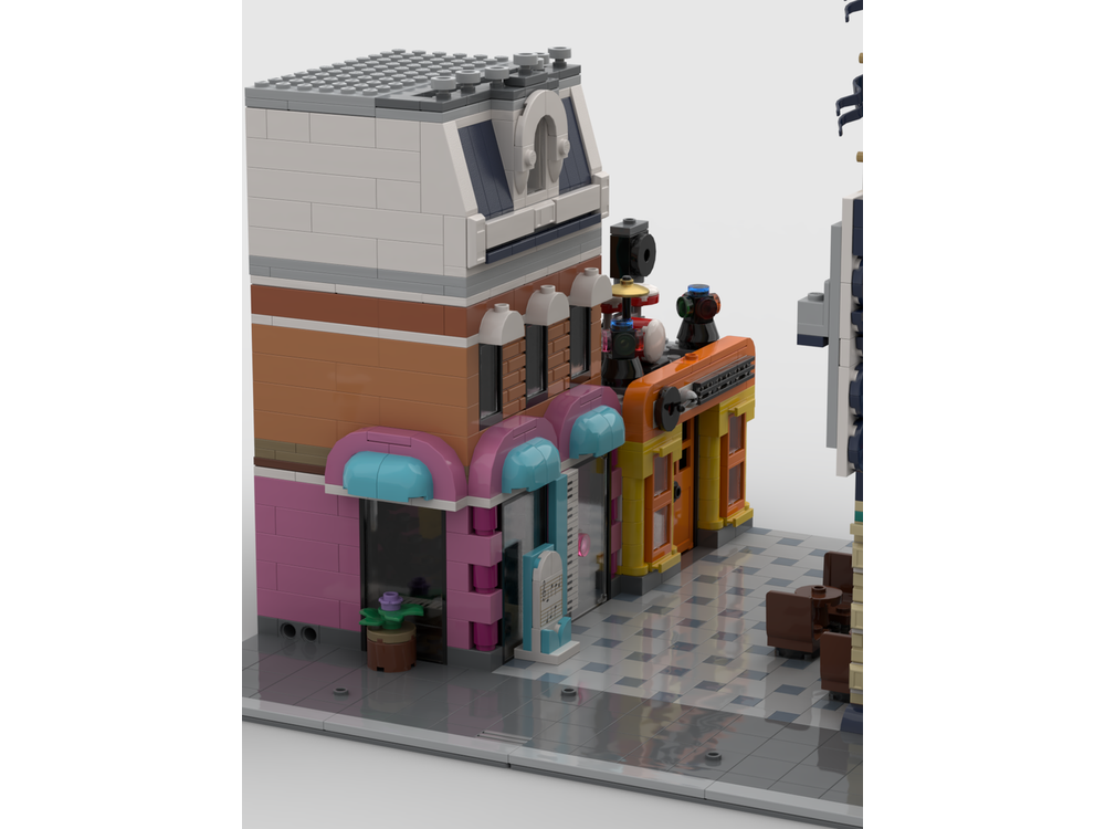 Lego Moc Main Street Alley Modular By Ktbrickworks Rebrickable