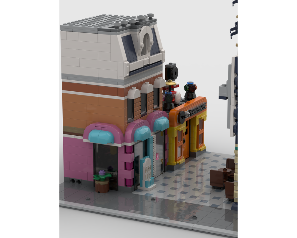 Lego Moc Main Street Alley Modular By Ktbrickworks Rebrickable