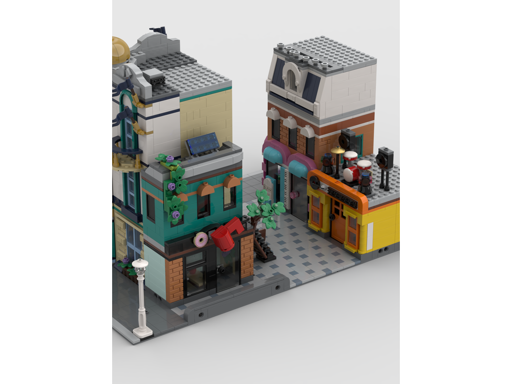 Lego Moc Main Street Alley Modular By Ktbrickworks Rebrickable